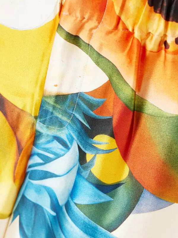 DONDE ESTEBAN Salpicon Printed Silk-blend Wide-leg Trousers