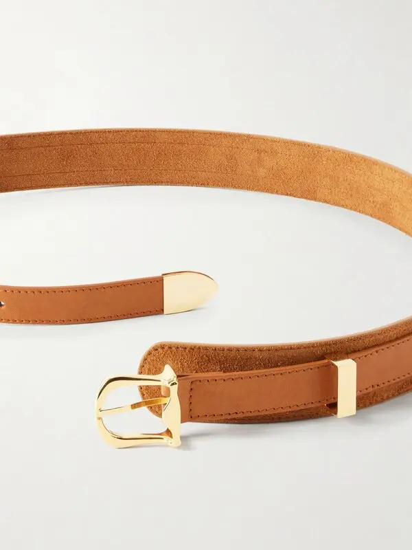 Giuliva Heritage Steven Suede And Leather Waist Belt