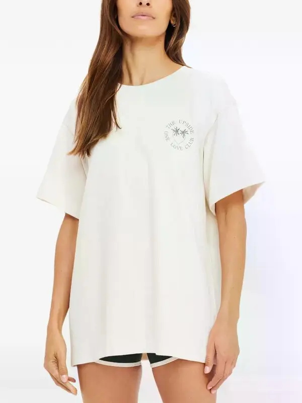 The Upside Graphic-print T-shirt - Neutrals