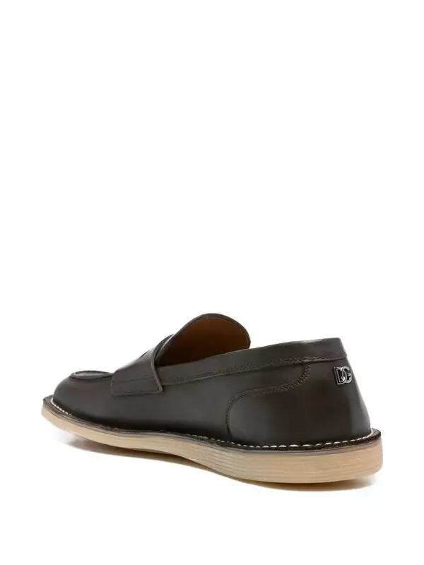 Dolce & Gabbana Penny Loafers - Brown