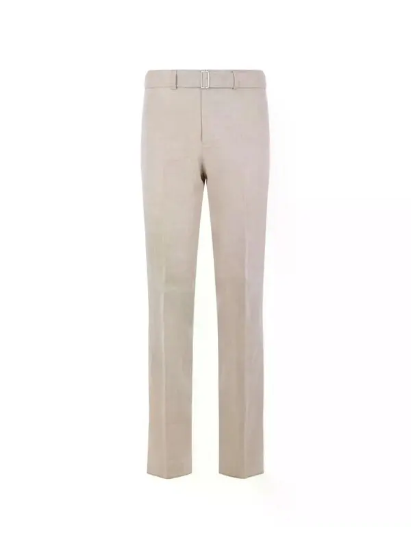 LARDINI Belted Trousers - Neutrals