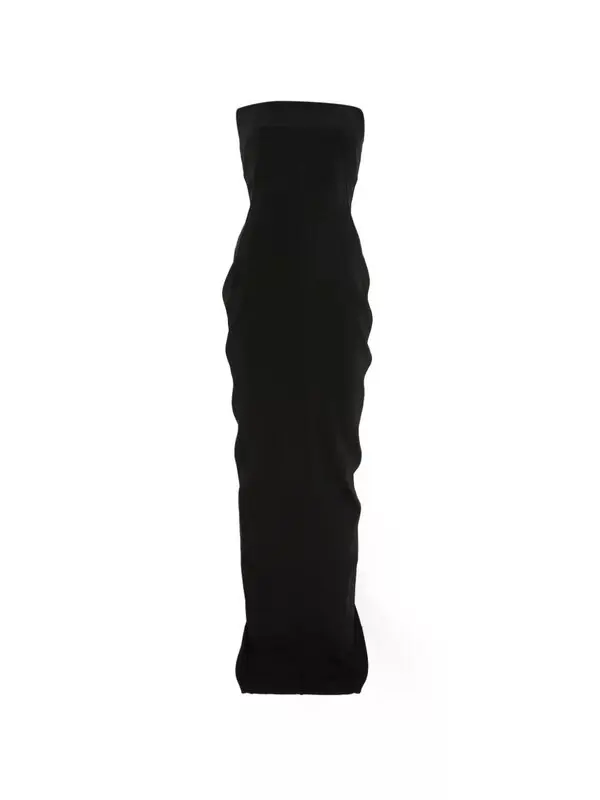 Rick Owens Strapless Sculpted Gown - Black