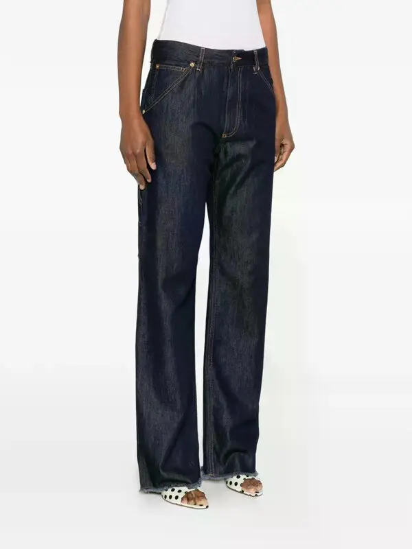 DARKPARK Carpenter Frayed-hem Jeans