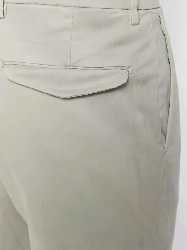 DELL'OGLIO Slim Fit Chino Trousers - Brown