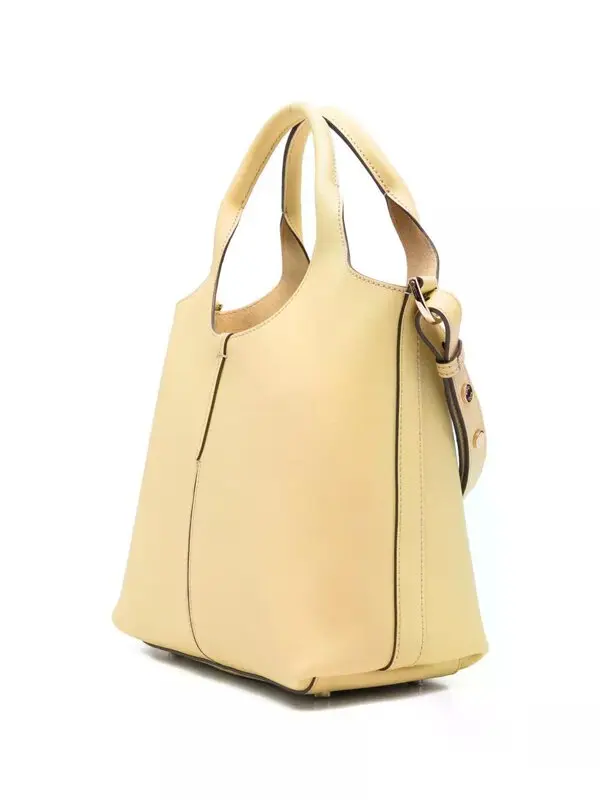 TOD'S Mini Leather Tote Bag With Detachable Strap