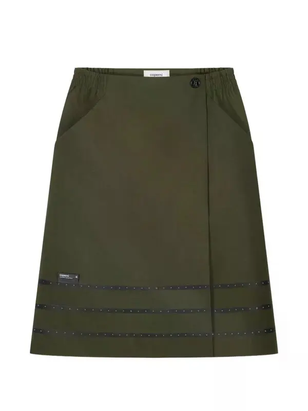 Coperni Tailored Midi Wrap Skirt - Green