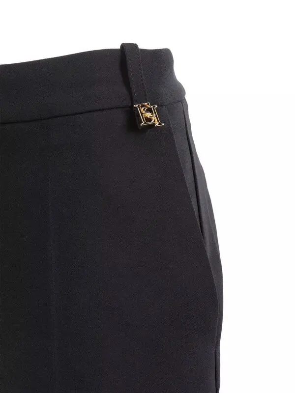 Elisabetta Franchi Logo Detail Tailored Trousers