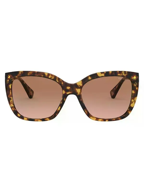 POLO RALPH LAUREN EYEWEAR Tortoiseshell Effect Square Frame Sunglasses