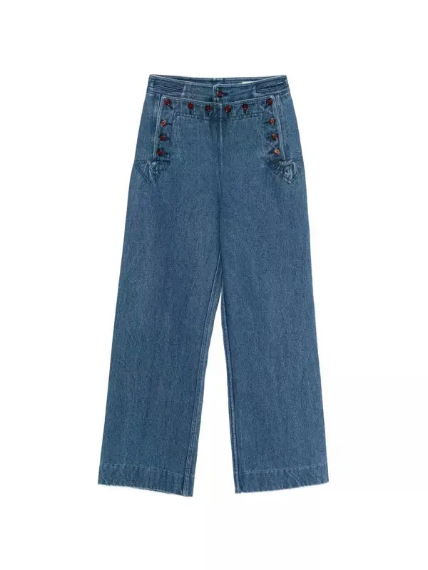 BODE Sailor Buttoned Jeans - Blue