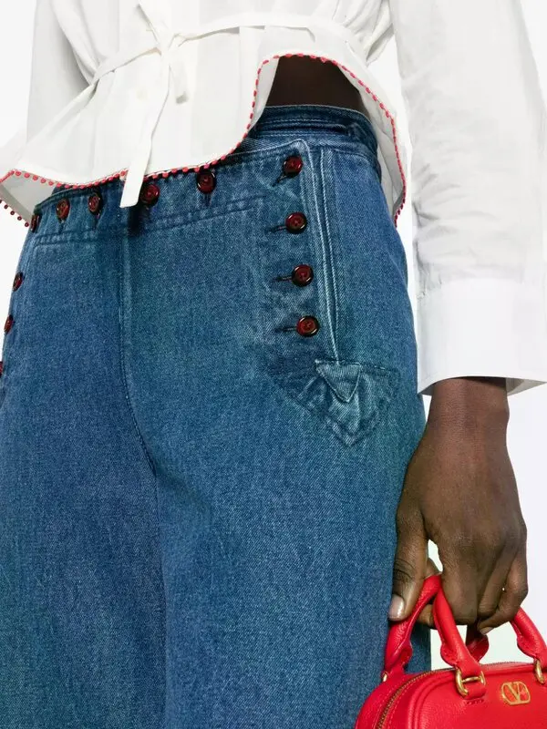 BODE Sailor Buttoned Jeans - Blue
