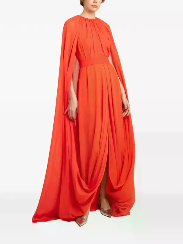 GEMY MAALOUF Cape-like Sleeves Maxi Kaftan