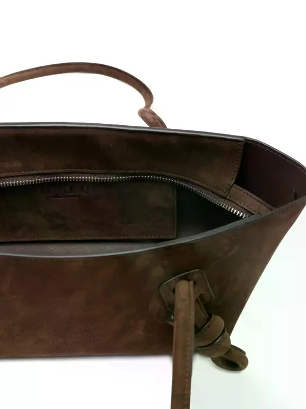 Hereu Knotted Detail Shoulder Bag - Brown