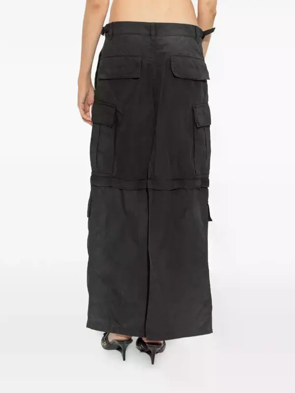 Balenciaga Ripstop Maxi Cargo Skirt