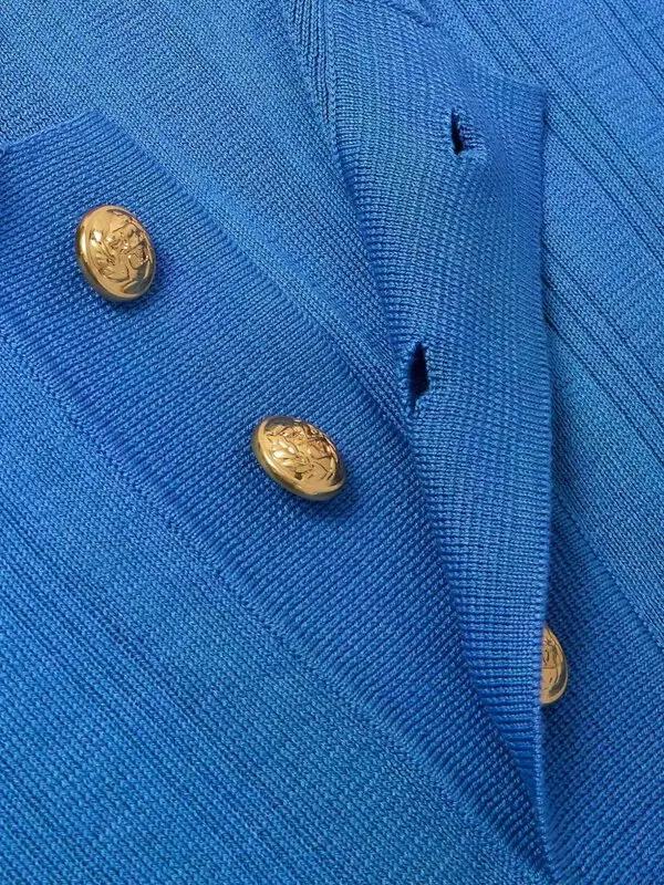 Valentino Garavani Button Ribbed Polo Shirt
