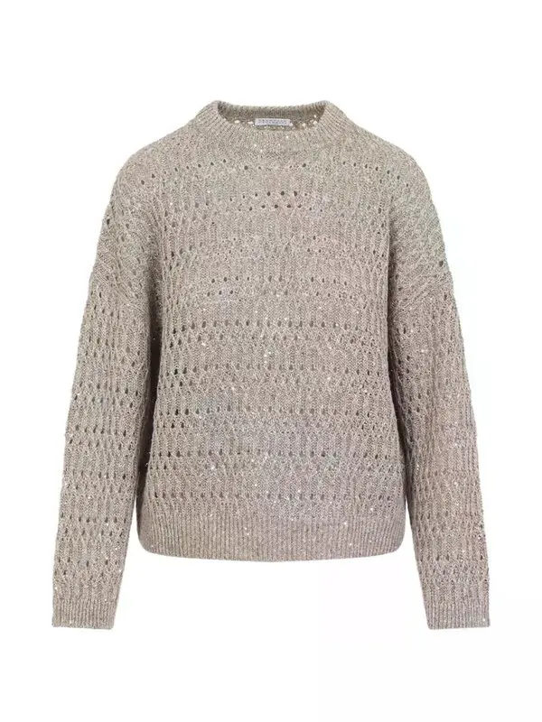 Brunello Cucinelli Open Knit Sweater