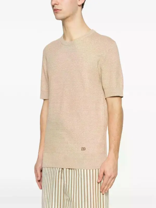 Dolce & Gabbana Short-sleeve Logo-embroidery T-shirt