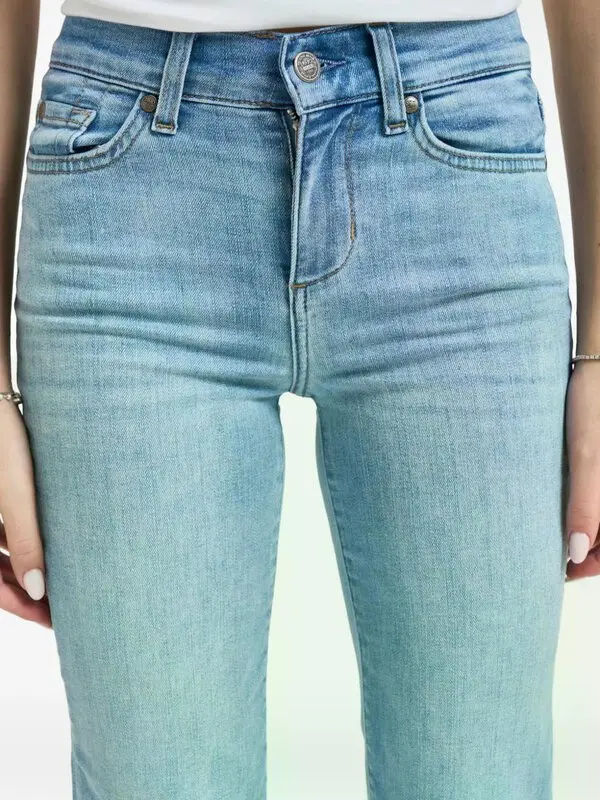 Liu Jo Rhinestone Embellished Pocket Straight Leg Jeans