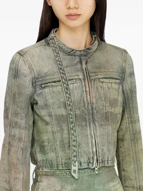 DIESEL® De-saphix-fsi1 Cropped Denim Jacket