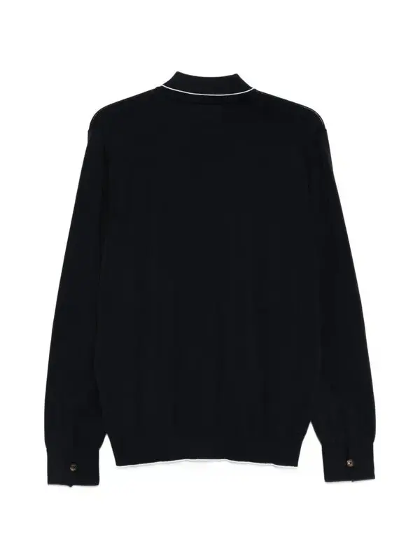 Eleventy Contrasting Trim Cardigan
