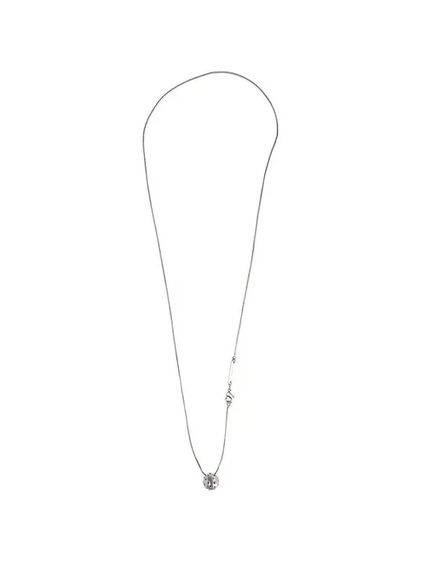 Rick Owens Mini Orb Pendant Necklace - Silver