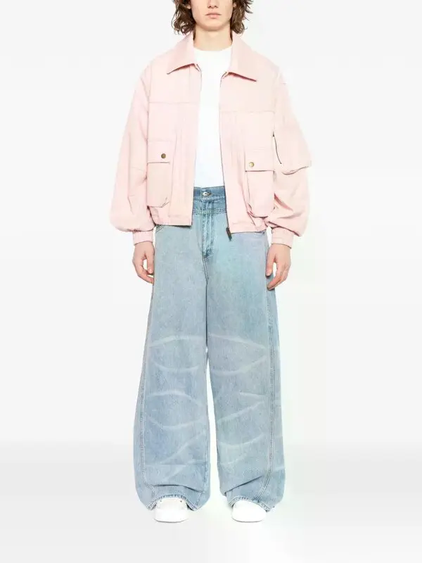 FENG CHEN WANG Logo-patched Long-sleeve Bomber Jacket