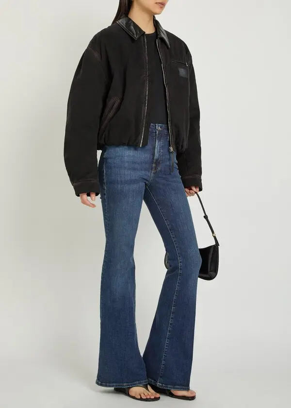 Good American Good Legs Skinny Flared-leg Jeans