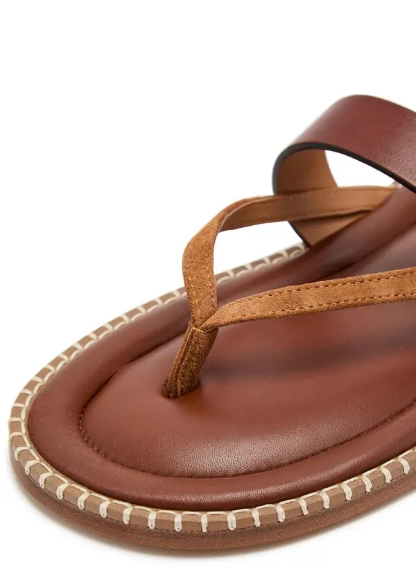 Dries Van Noten Suede And Leather Sandals