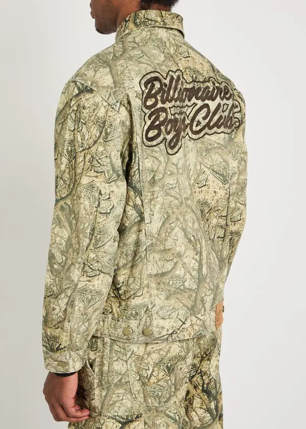 BILLIONAIRE BOYS CLUB Camouflage Logo-embroidered Cotton Jacket