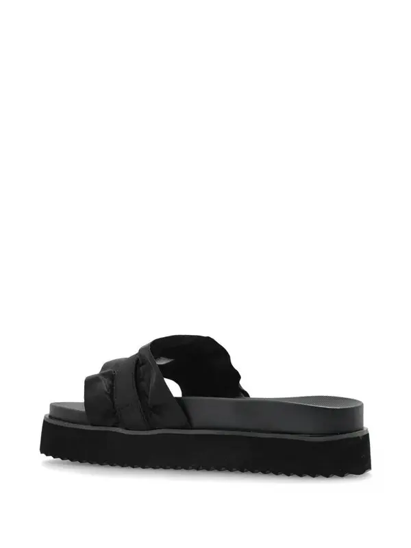 Versace Ruffled Flatform Slides