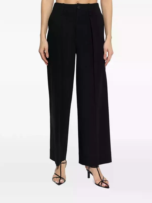 Issey Miyake Pleated Wide-leg Trousers