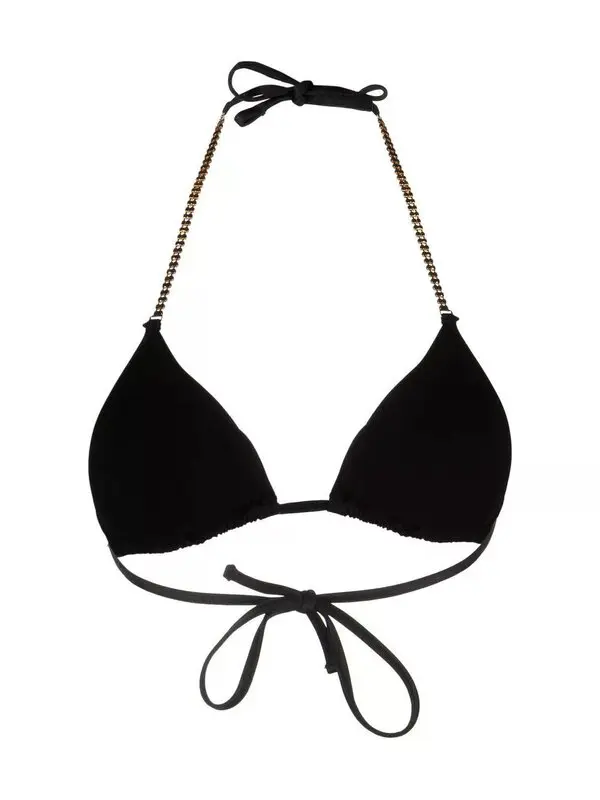 CHIARA FERRAGNI Crystal-embellished Halterneck Bikini Top