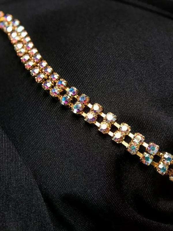 CHIARA FERRAGNI Crystal-embellished Halterneck Bikini Top