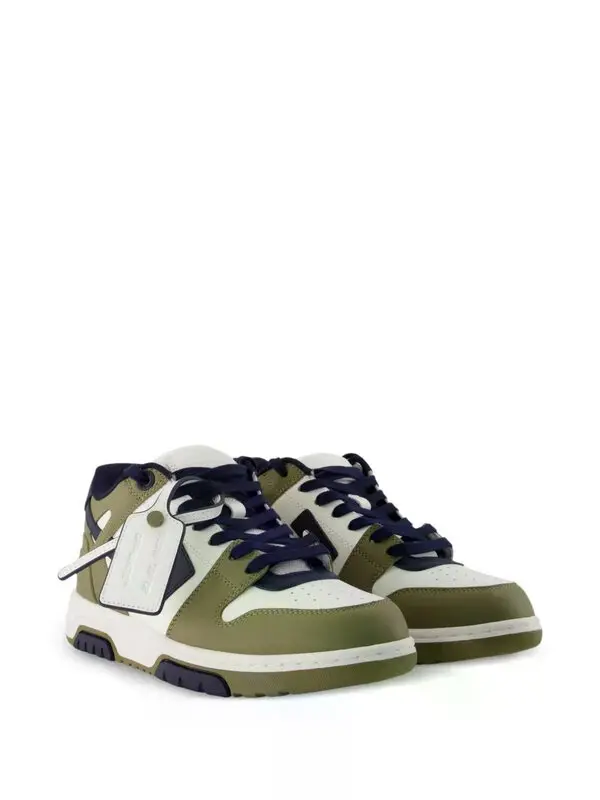 Off-White Out Of Office Leather Sneakers - Green
