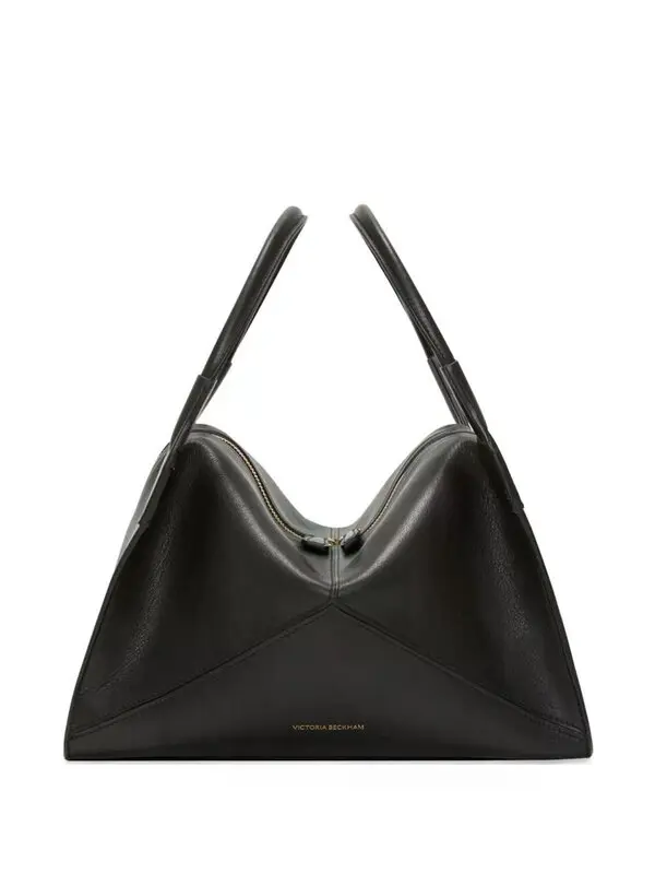 Victoria Beckham Plié Leather Tote Bag - Black