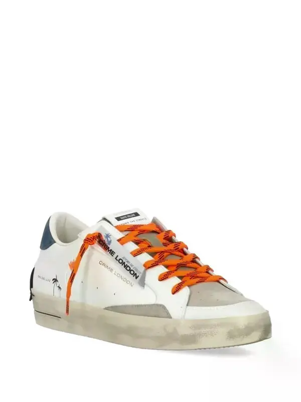CRIME LONDON Sk8 Deluxe Panelled Lace-up Sneakers
