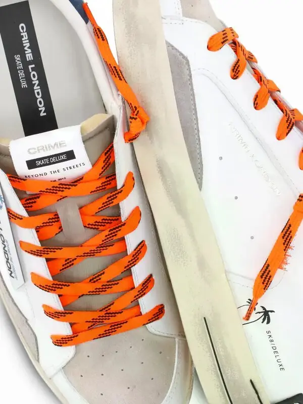 CRIME LONDON Sk8 Deluxe Panelled Lace-up Sneakers