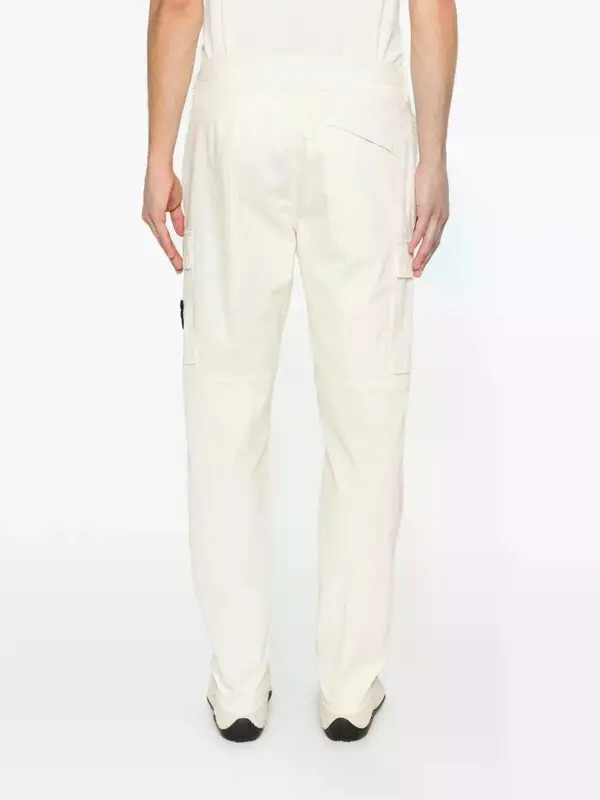 Stone Island Patch Detail Cargo Trousers - Neutrals