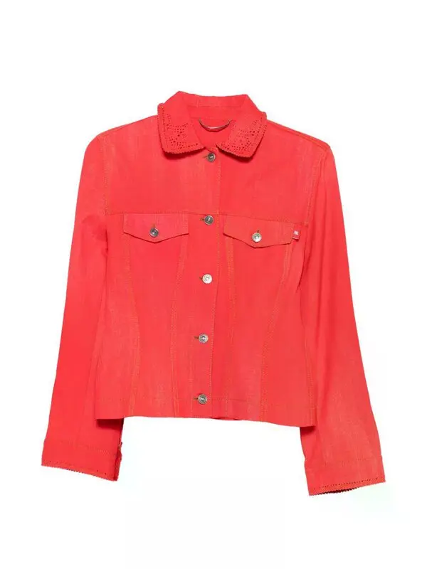 Ermanno Scervino Coral Jacket With Pointelle Detailing