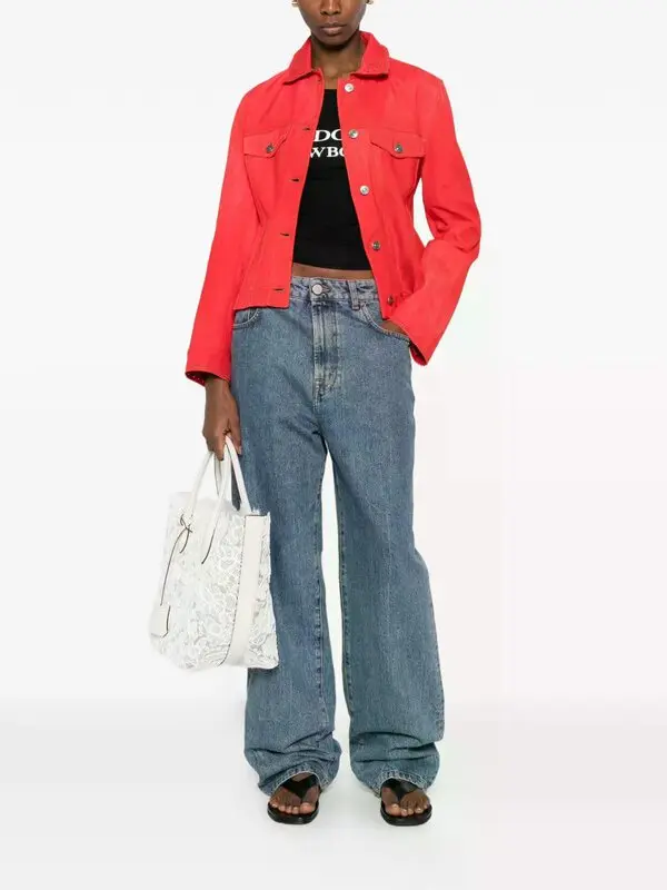 Ermanno Scervino Coral Jacket With Pointelle Detailing