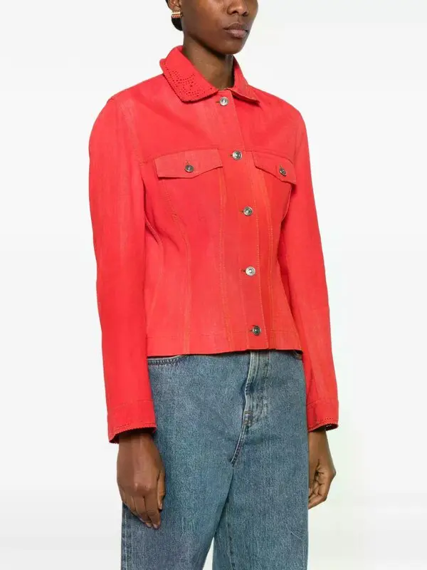 Ermanno Scervino Coral Jacket With Pointelle Detailing