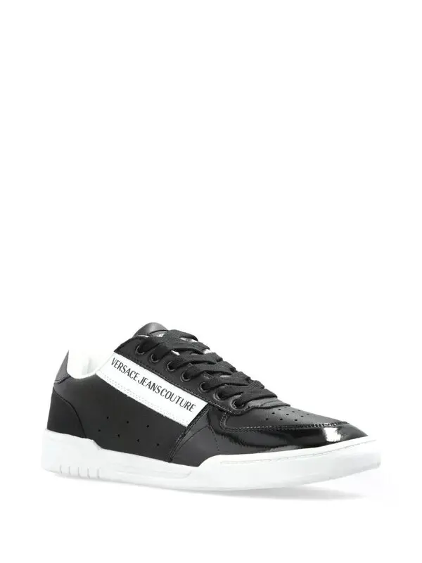 Versace Logo-print Panelled Sneakers