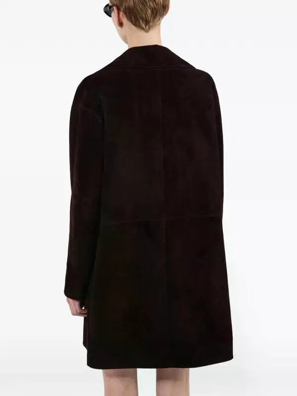 Prada Suede Coat - Brown