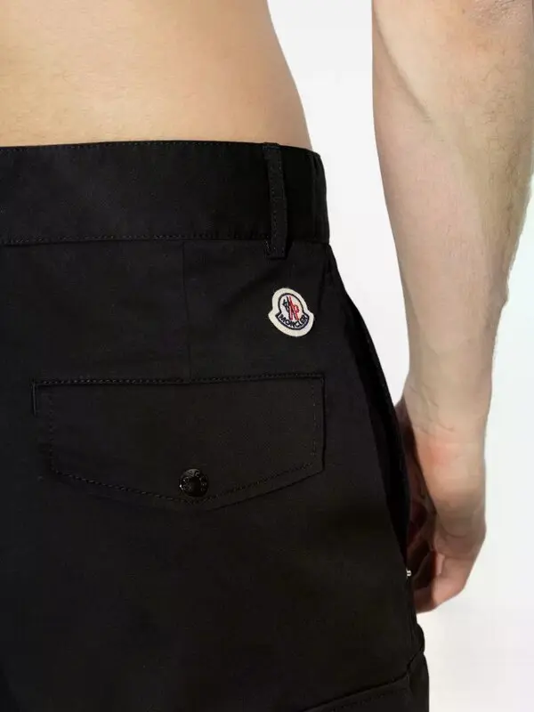 Moncler Cargo Trousers With Logo Patch
