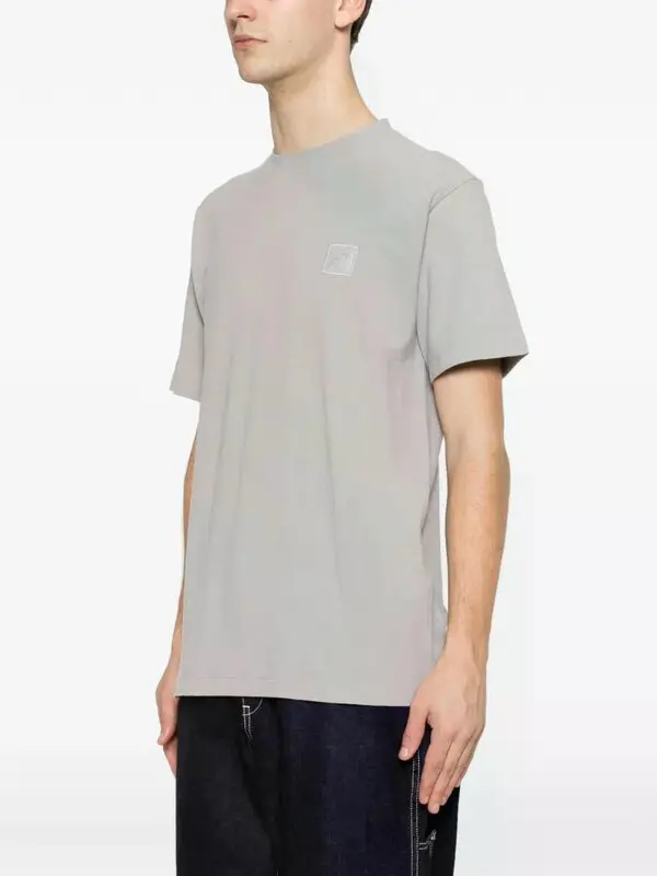 Stone Island Ghost Crew-neck Logo-patch T-shirt - Grey