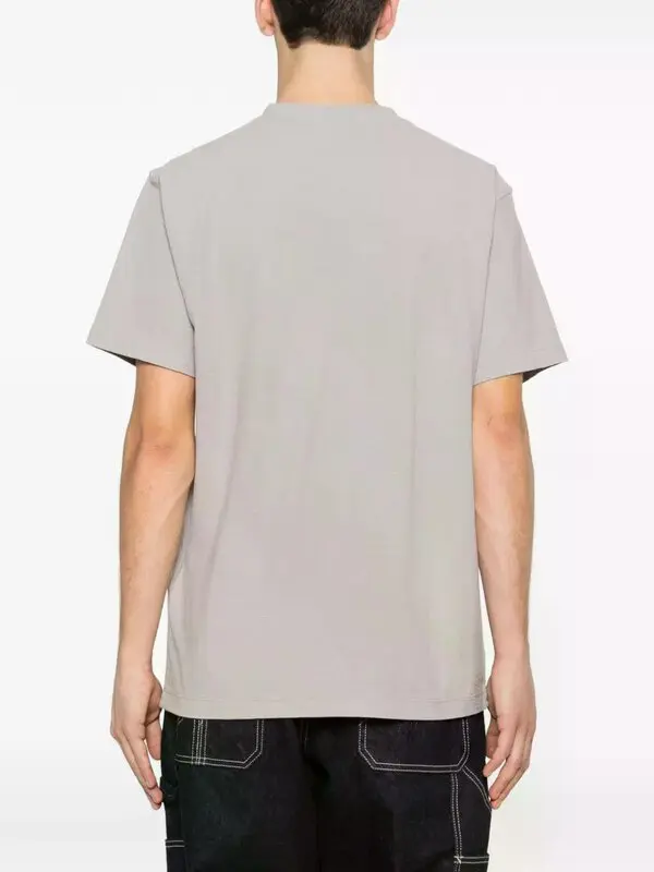 Stone Island Ghost Crew-neck Logo-patch T-shirt - Grey
