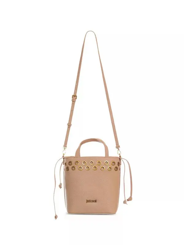 Just Cavalli Eyelet-detail Bucket Bag - Neutrals
