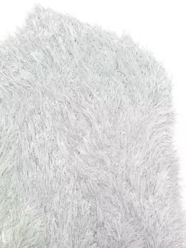 Noir Kei Ninomiya Lurex-effect Crew Neck Sweater - Neutrals