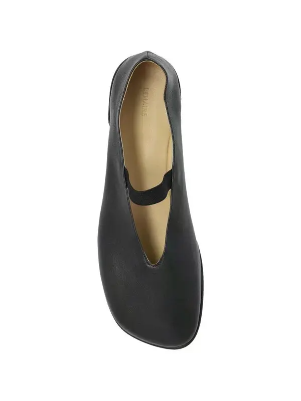 LEMAIRE Glove Ballerina Flats In Leather - Brown