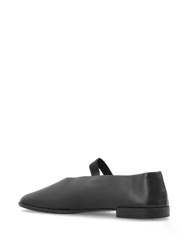 LEMAIRE Glove Ballerina Flats In Leather - Brown