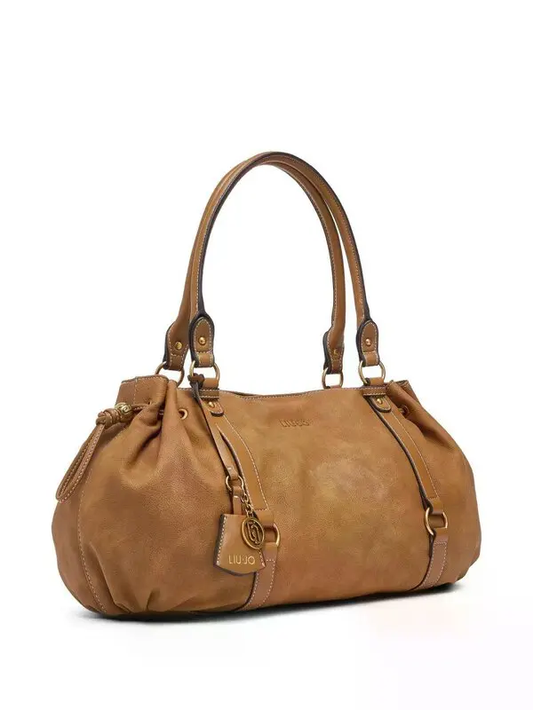 Liu Jo Tote Bag With Charm Detail - Brown